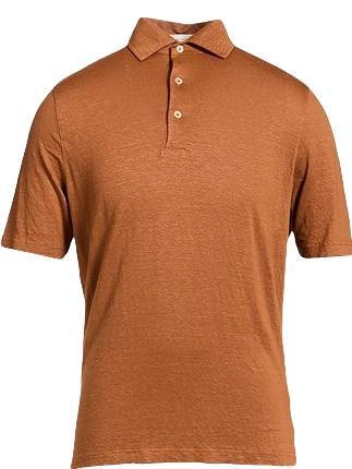 FILIPPO DE LAURENTIIS Polo Shirt Size Linen, Elastane - Beige