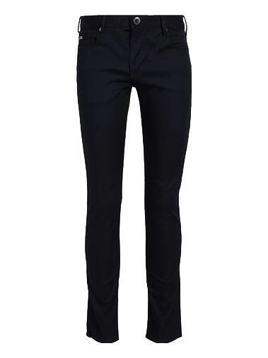 Emporio Armani Cotton Gabardine Pants - Blue