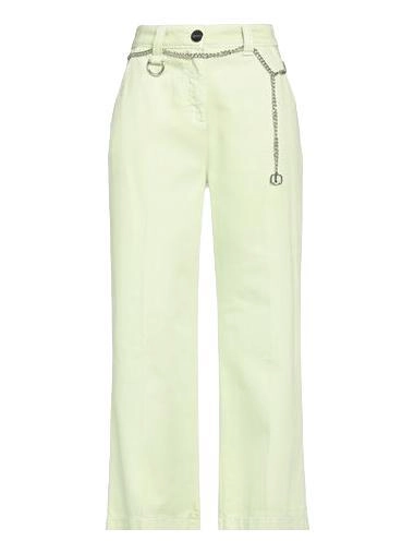 Liu Jo Cotton Gabardine Cropped Pants - Green