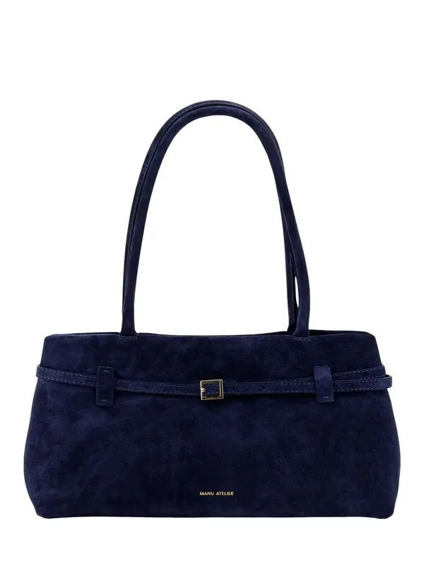 Manu Atelier Le Cambon East West Shoulder Bag - Blue