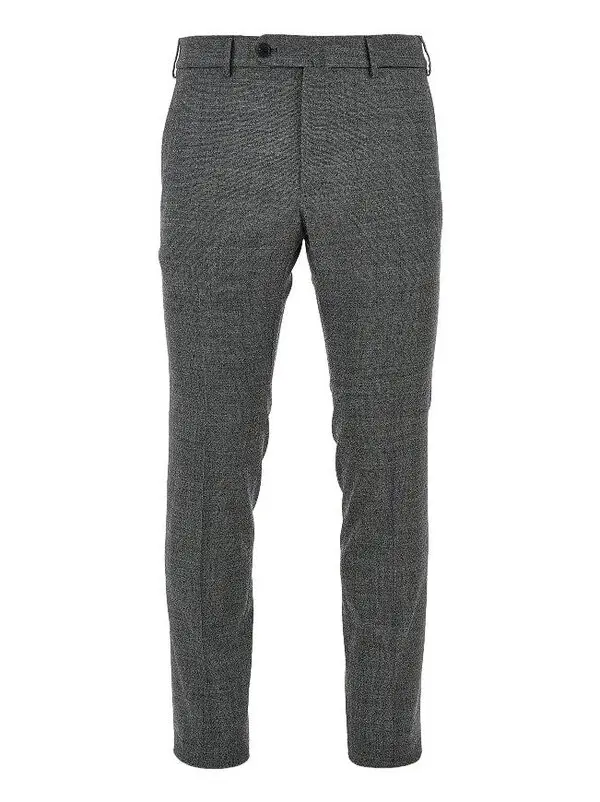 Incotex Stretch Wool Tailored Trousers - Grey