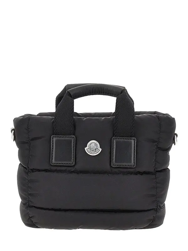 Moncler Caradoc' Quilted Nylon Micro Tote Bag - Black