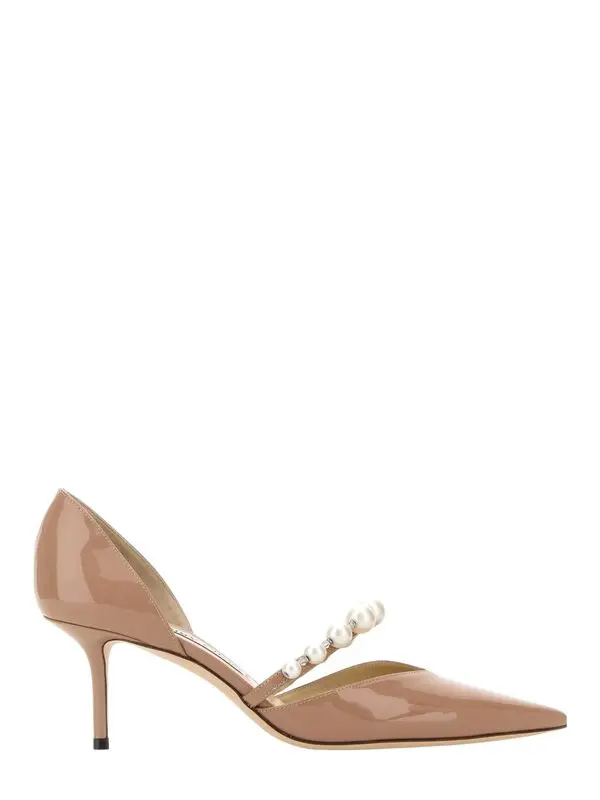 JIMMY CHOO Pointed-toe Stiletto High Heels With Pearl Embellishment - Pink