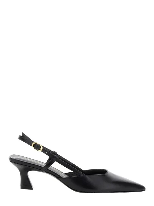 STUART WEITZMAN Pointed Toe Slingback High Heel Sandals - Black