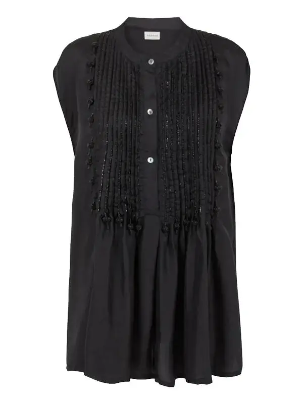 P.a.r.o.s.h Sadio Beaded Blouse - Black