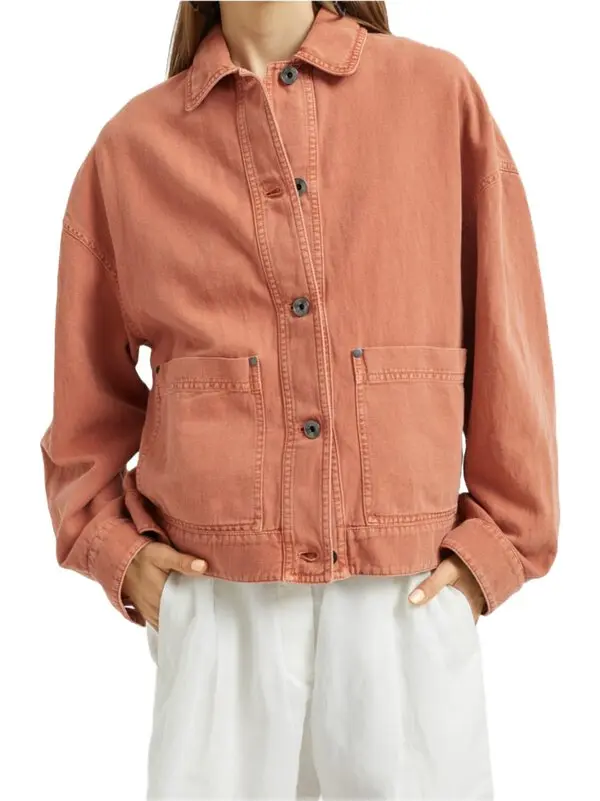 Brunello Cucinelli Monili Chain-detail Jacket - Orange