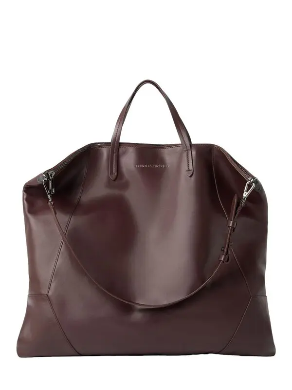 Brunello Cucinelli Large Duo Shopper Bag - Red