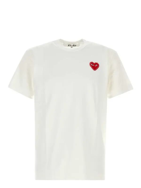 Play Comme Des Garcon Heart Detail T-shirt - No