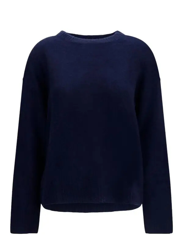 LISA YANG Lova Crewneck Knitted Sweater - Navy