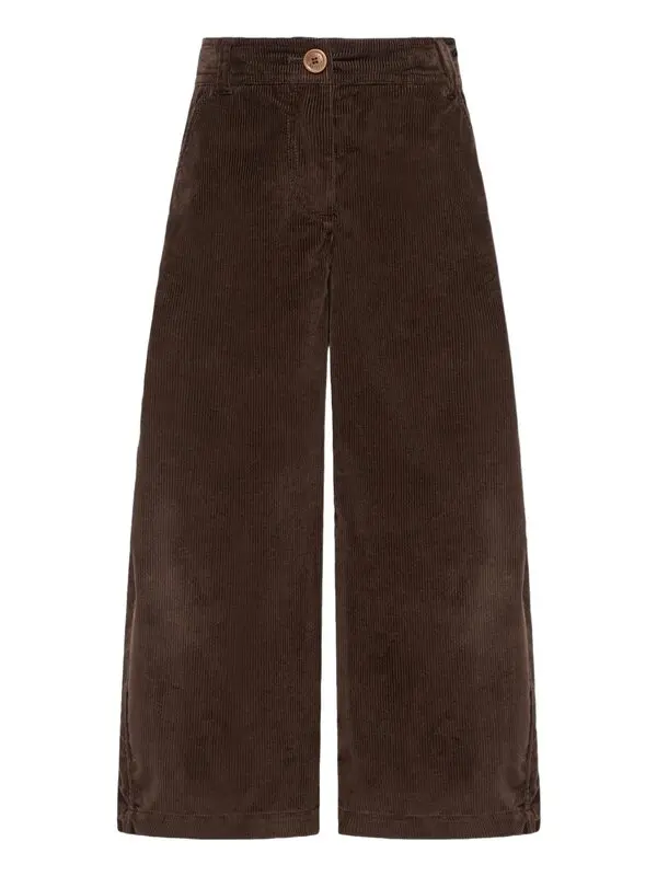 Moncler Corduroy Wide-leg Pants - Brown