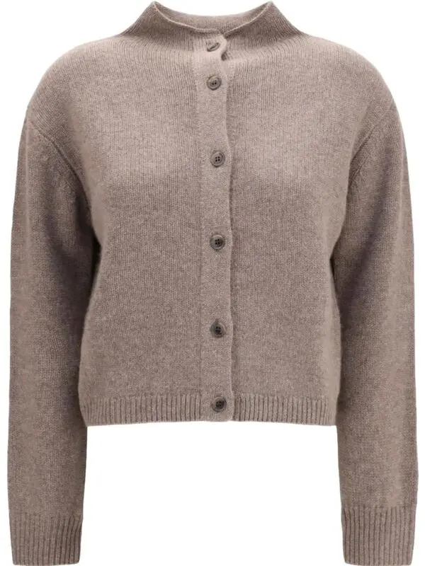 LISA YANG Zirelle Ribbed Knit Cardigan - Brown