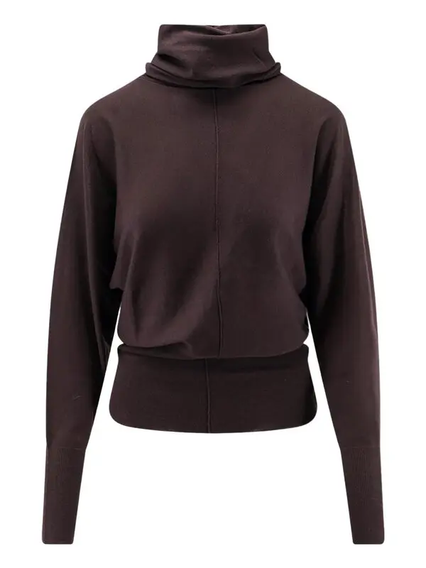 Soeur Lindsay Turtleneck Knitted Sweater - Black