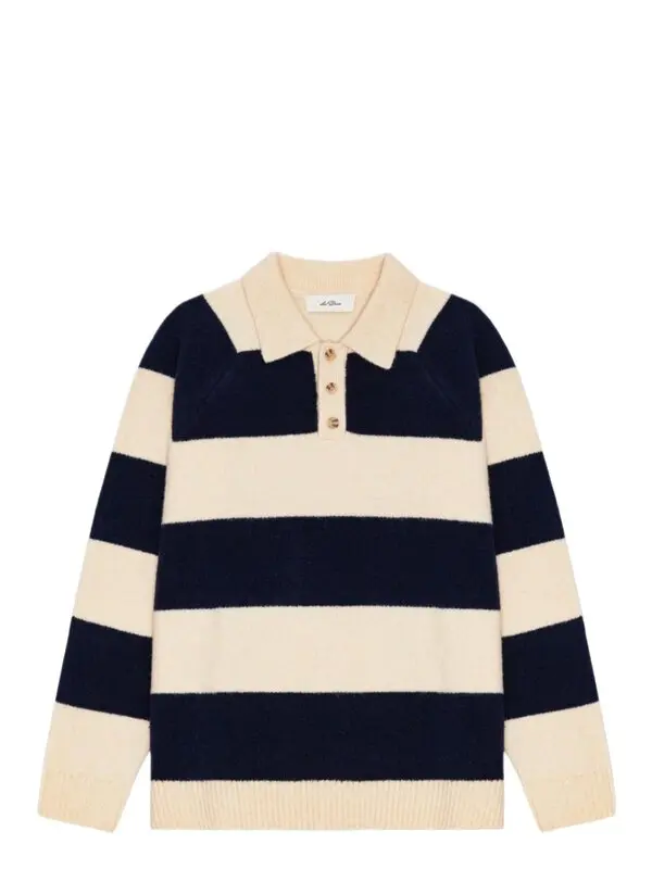LES DEUX Striped Long-sleeve Sweater - No