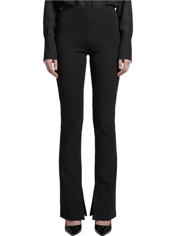Federica Tosi High-waisted Slit Trousers - Black