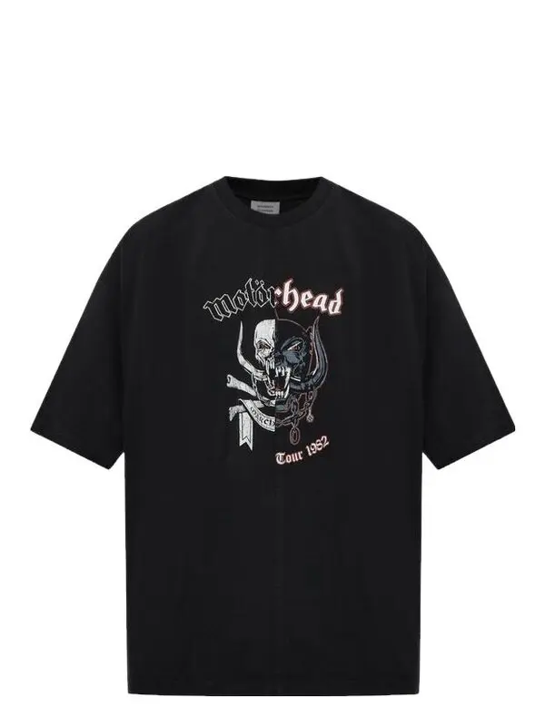 Vetements Graphic Oversized T-shirt - Black
