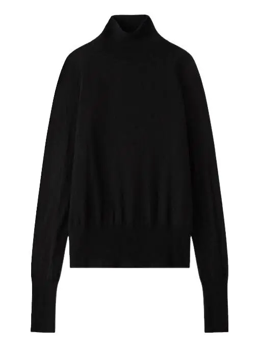 JOSEPH Yara Cashmere High Neck Jumper - Black