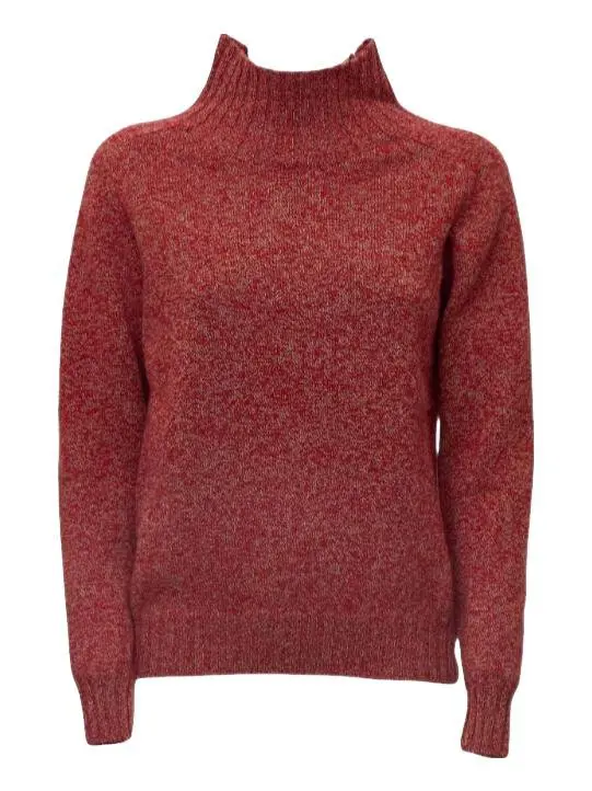 ZANONE Turtleneck Knitted Sweater - Red