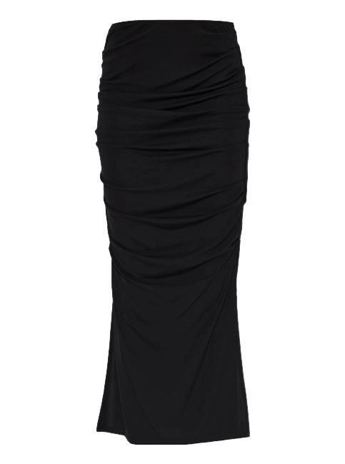 Cult Gaia Dany Knit Skirt With Slit - Black
