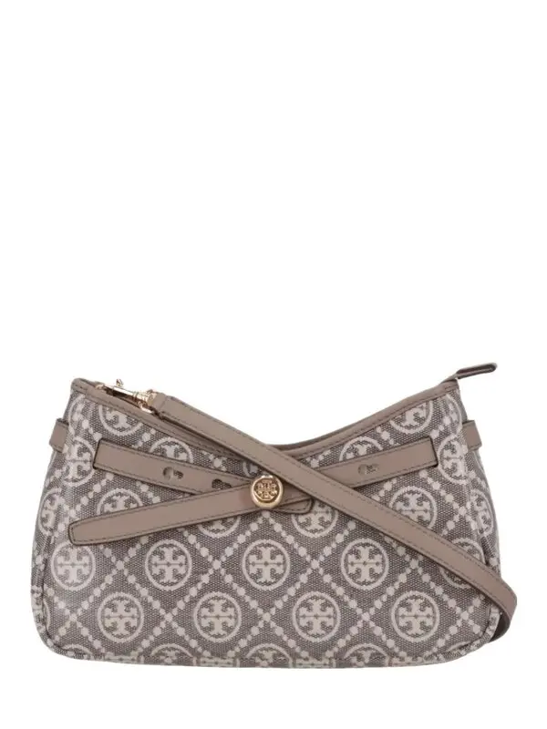Tory Burch Zippered Shoulder Bag - Brown