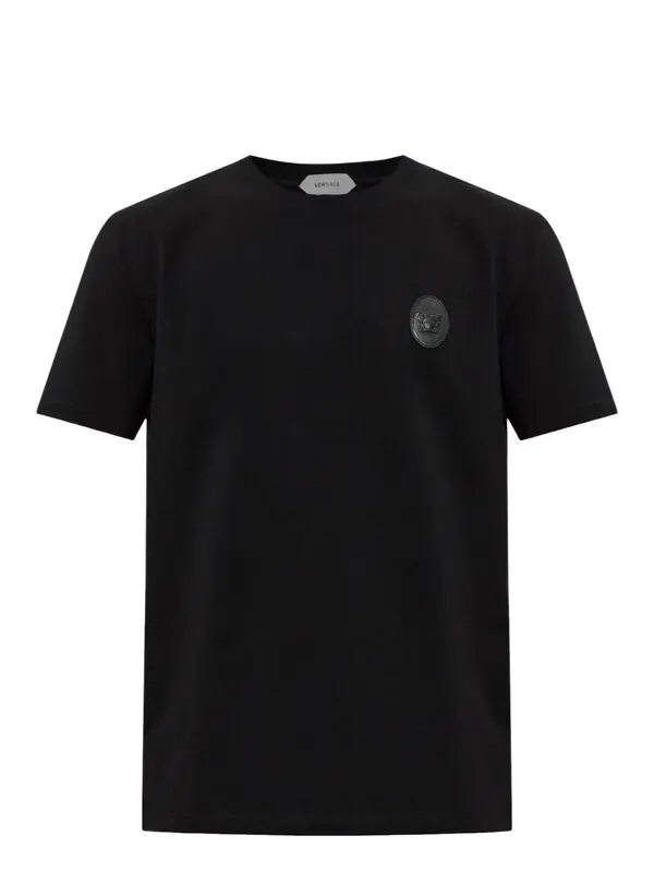 Versace Medusa Patch Crewneck T-shirt - Black