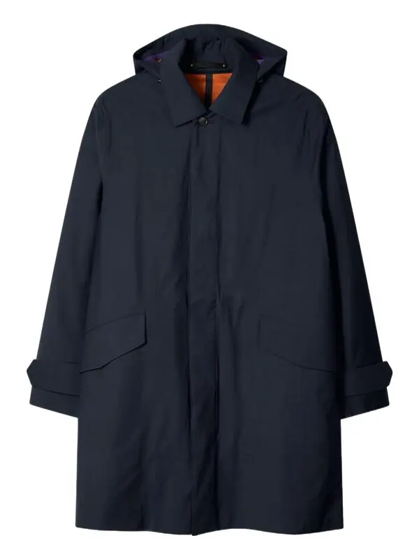 Paul Smith Detachable Hood Coat - Navy