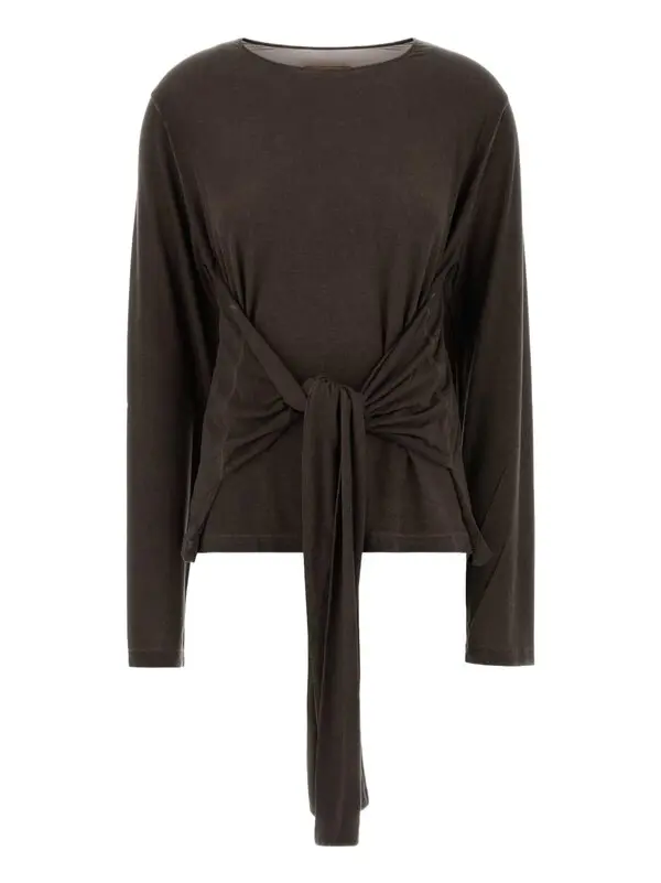 UMA WANG Stretch Modal Tibi T-shirt - Brown