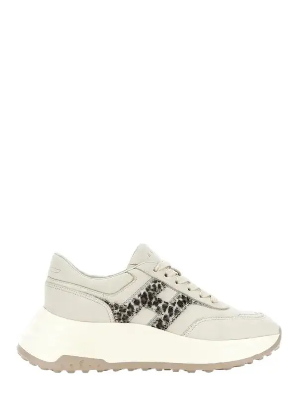 Hogan Hi-fi Sneakers With H Logo Detailing - Ivory