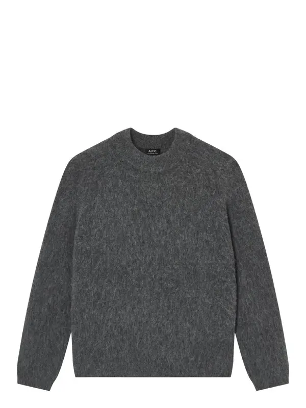 A.p.c. Oversized Brushed Sweater - Anthracite