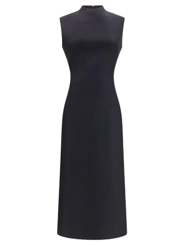 MAISON MARGIELA Sleeveless Fitted Midi Dress - Black