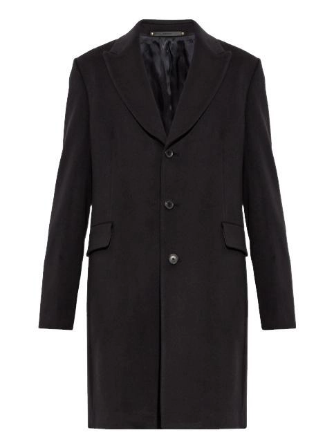 Paul Smith Single Breasted Long Sleeved Coat - Black