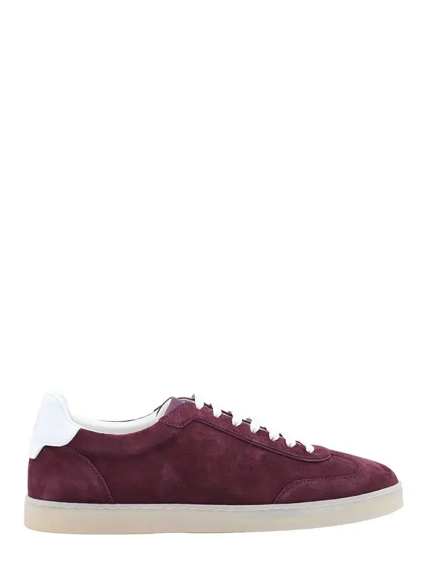 Brunello Cucinelli Low-top Lace-up Sneakers - Red