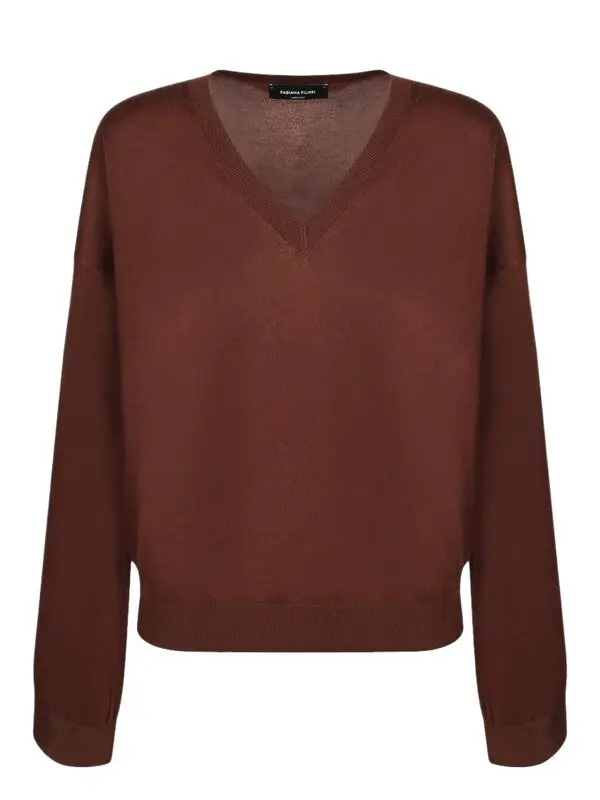 Fabiana Filippi V-neck Sweater - Ebony