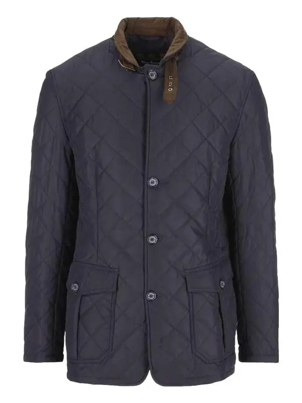 Barbour Quilted High Collar Jacket - Black