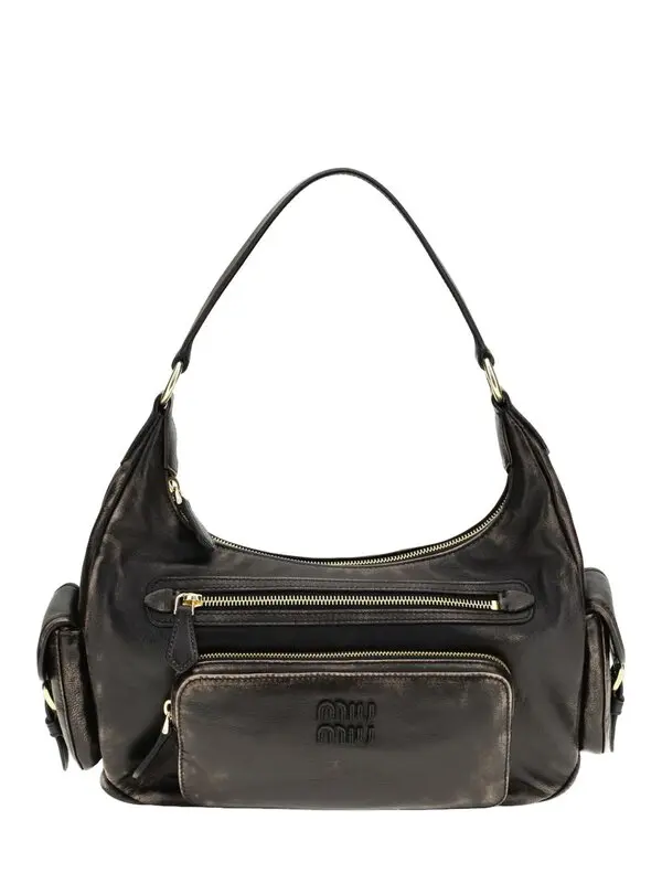 Miu Miu Shoulder Bag Coffee - Multicolor