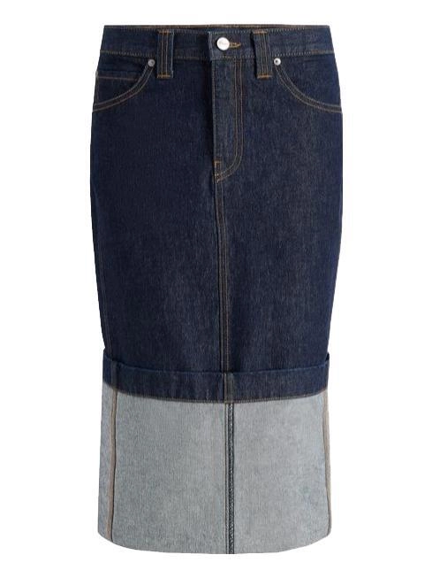 Khaite Kilian Denim Skirt - Black