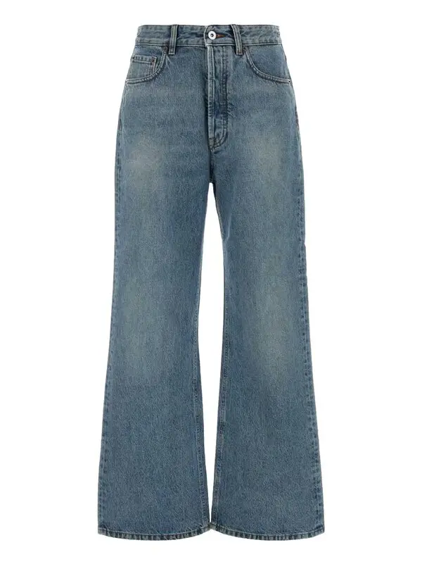Miu Miu High Rise Wide Leg Jeans - Blue