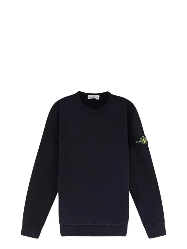 Stone Island Organic Cotton Sweatshirt - Black