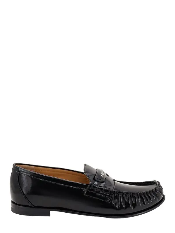 Fendi Leather Scrunch Loafers - Multicolor