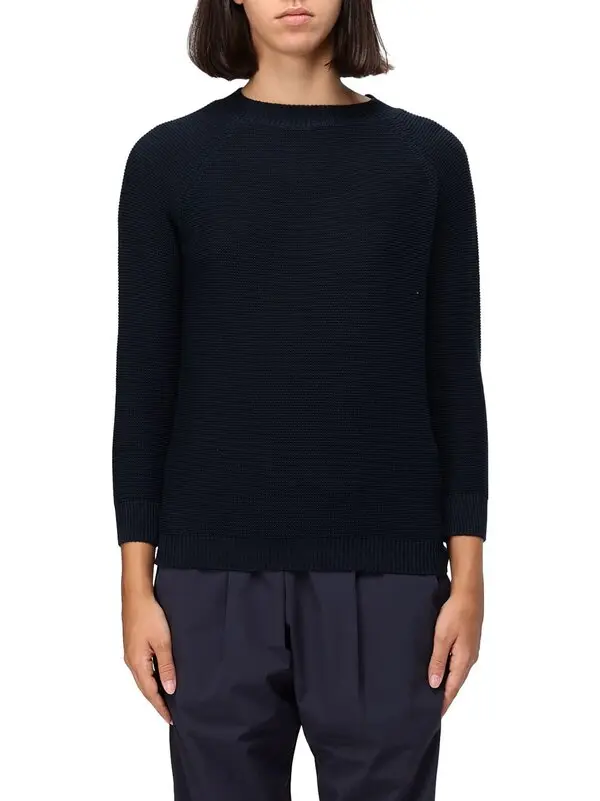 Max Mara Ribbed Crew Neck Pullover - Blue