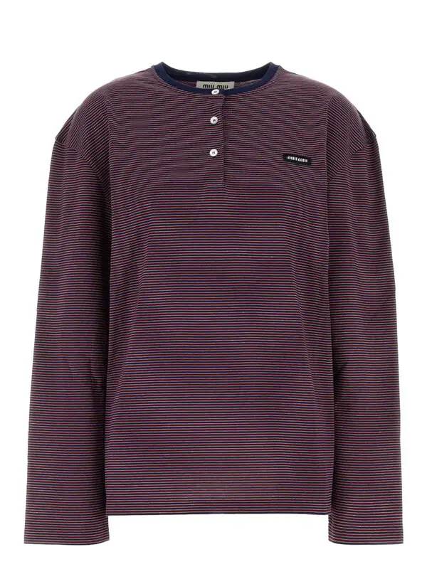 Miu Miu T-shirt Navy - Blue