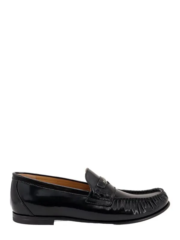 Fendi Leather Scrunch Loafers - Multicolor