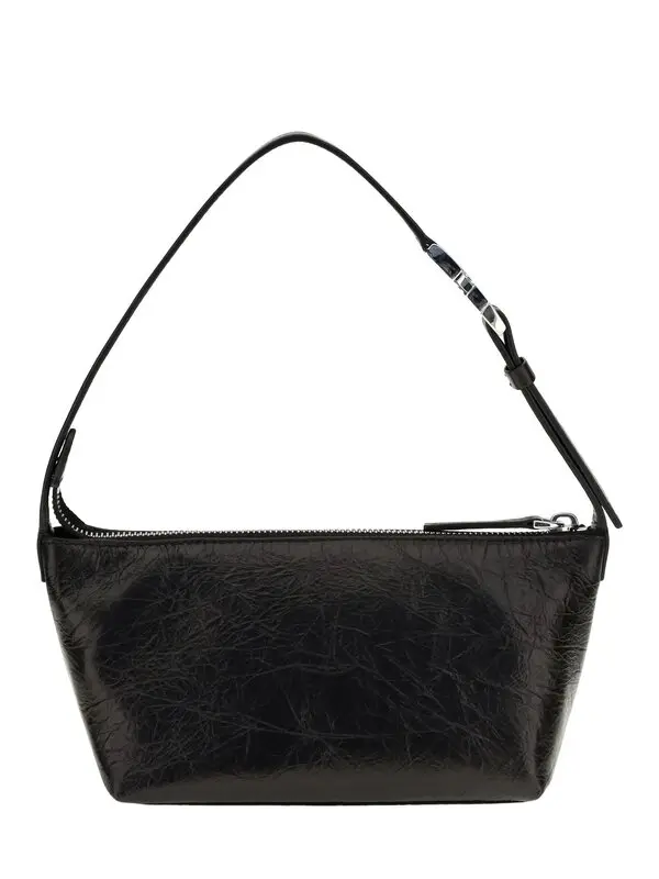 Fendi Small Vanity Leather Pouch - Black