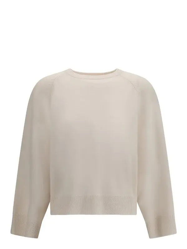 Brunello Cucinelli Cashmere Crewneck Sweater - White