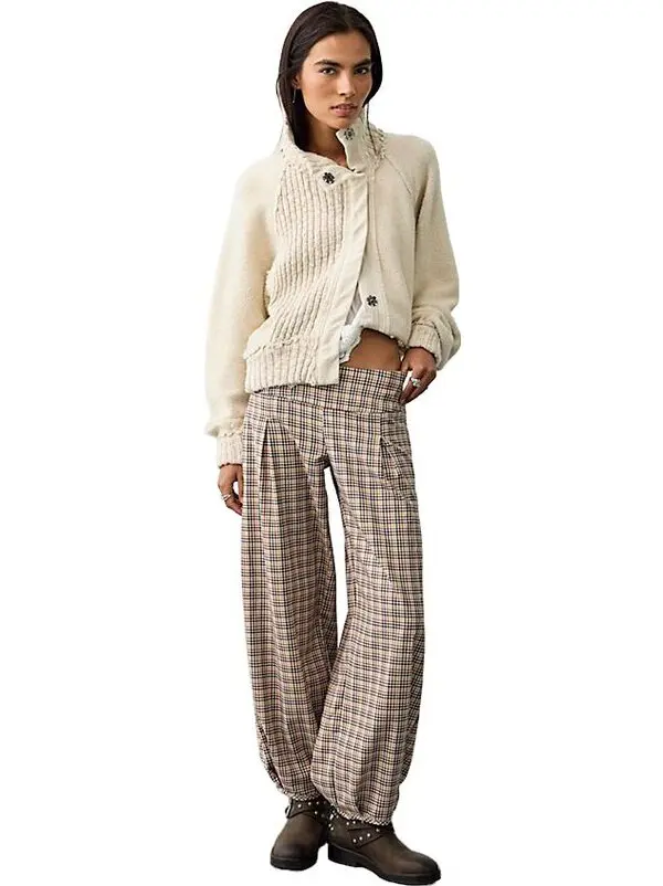 Free People Lizzy Low-rise Balloon Pants - Tea Combo