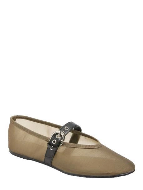 OPEN EDIT Esme Mary Jane Flat - Olive Shadow