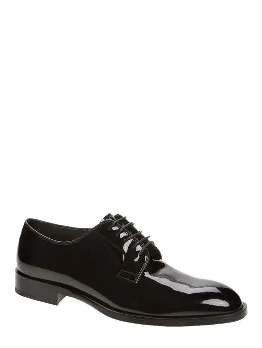 Prada Formal Patent Leather Derby Shoes - Nero