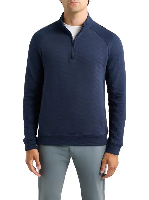 G/fore Dunes Quilted Quarter-zip Pullover - Twilight