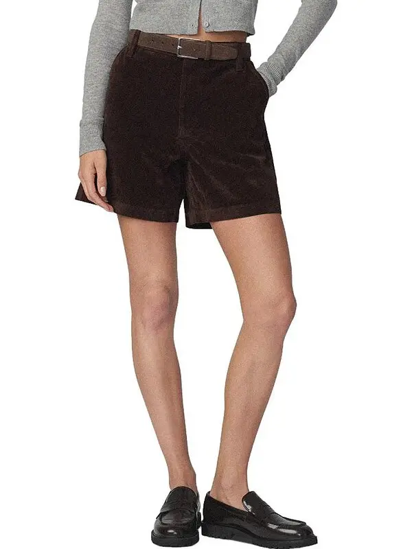 Joe's Jeans Faux Suede Harlow Shorts - Dark Chocolate