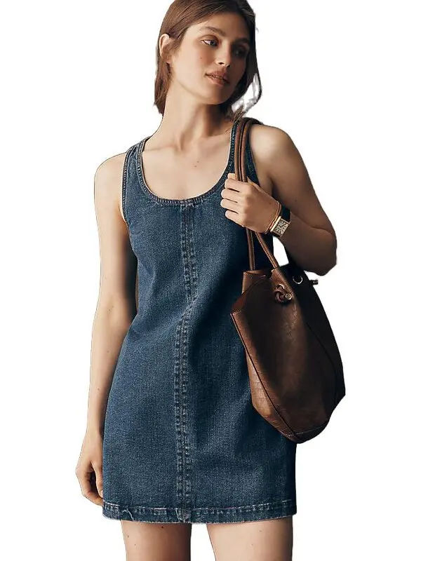 SALTWATER LUXE Hayd Denim Mi Dress - Medium Denim