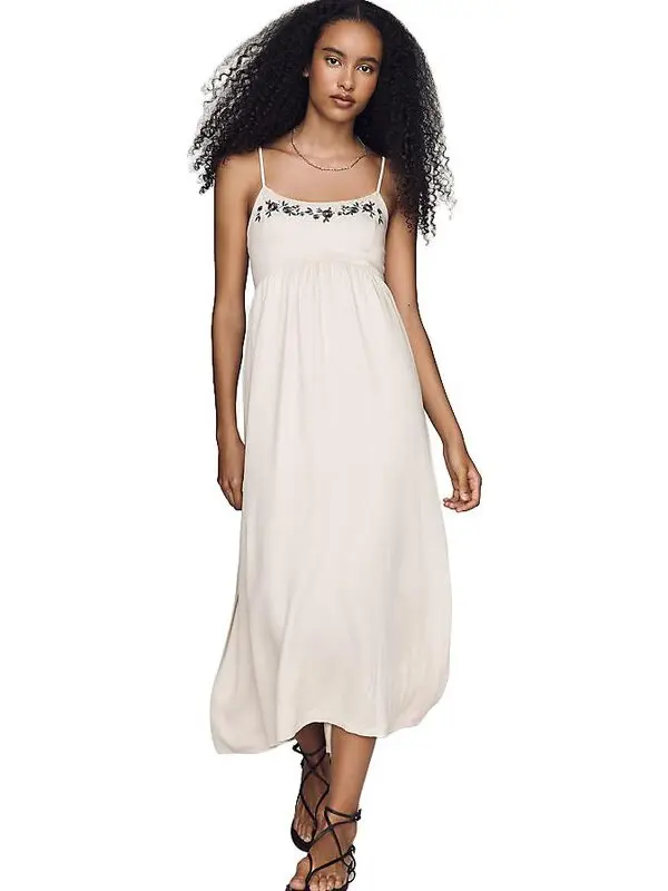 SALTWATER LUXE Peni Bare Midi Dress - Bone